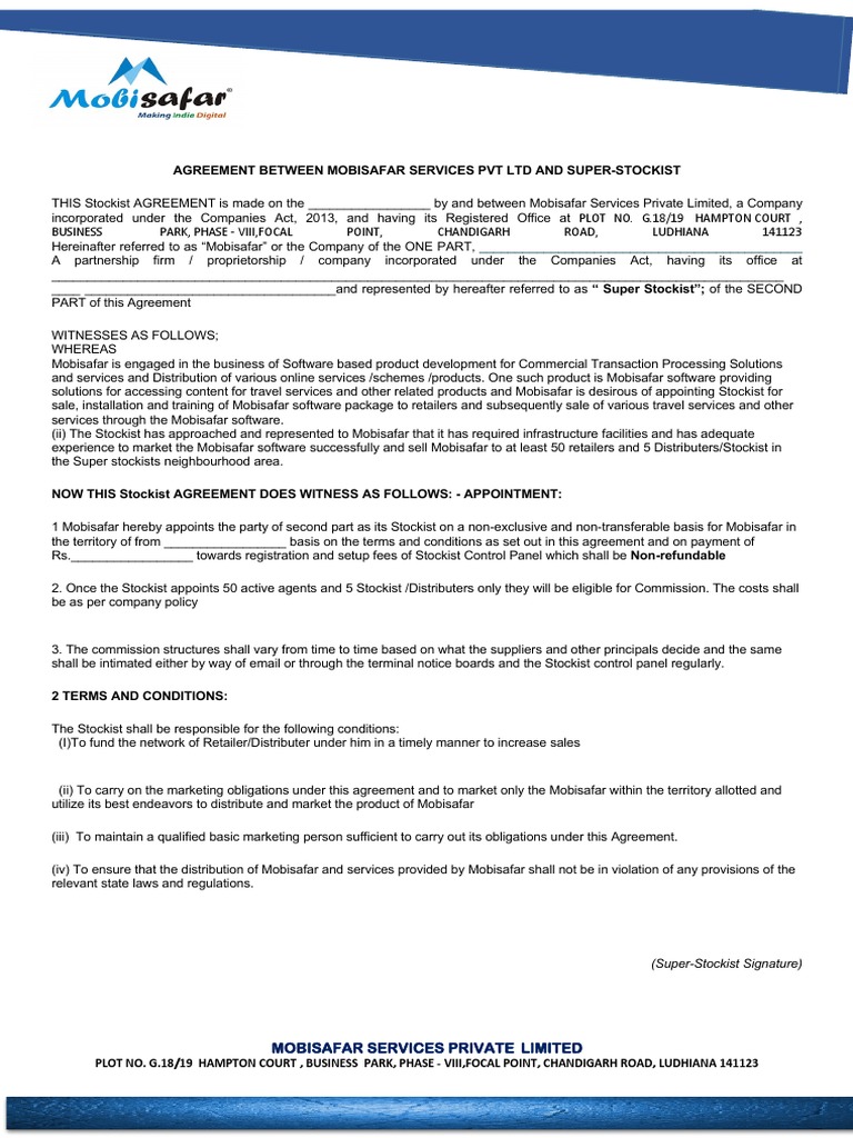 Super_Stockist_Agreement.pdf | PDF