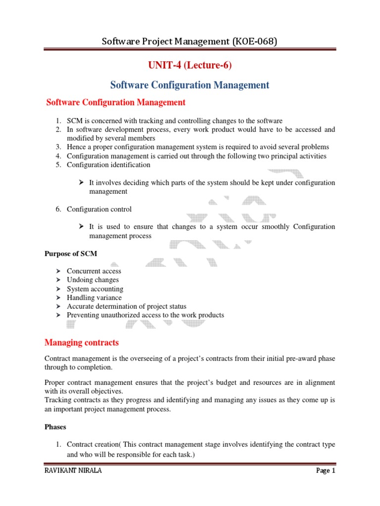 Software Project Management Unit-4 - 6 PDF | PDF | Project Management ...