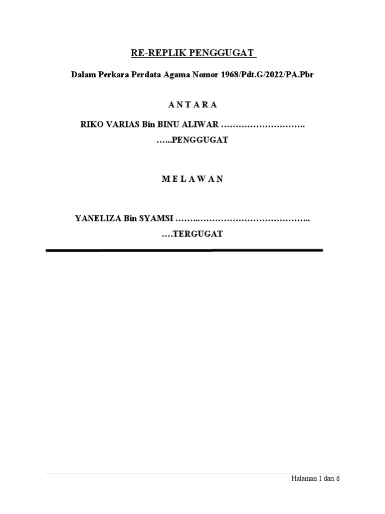 Re-Replik Riko Varias | PDF