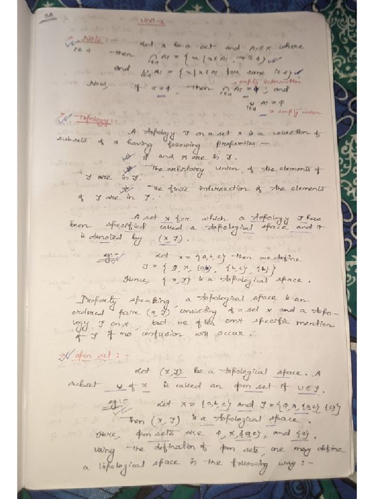 Topology Unit 1 Pdf Pdf