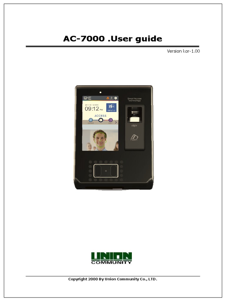 Manual Virdi AC7000 PDF | PDF | Authentication | Ip Address