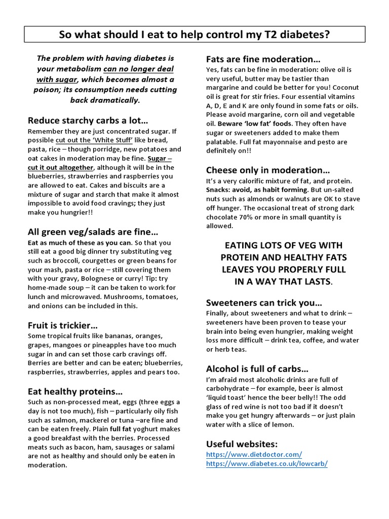 Dr. Unwin's Low Carb Diet Guide | PDF