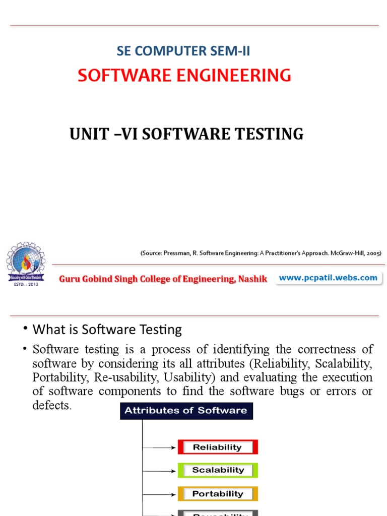 Unit 6 SW Testing | PDF | Software Testing | Unit Testing Unit 6 SW Testing | PDF | Software Testing | Unit Testing