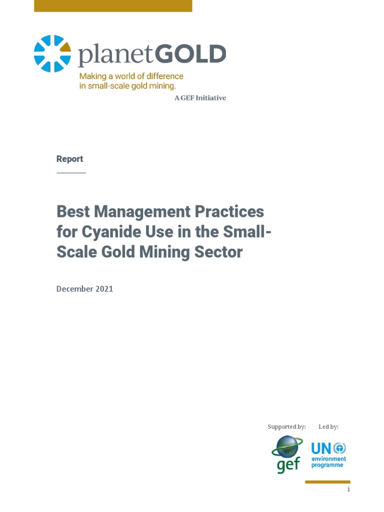CN Best Practices in ASGM_Final_Dec 16 2021_0.pdf | PDF | Cyanide | Mining