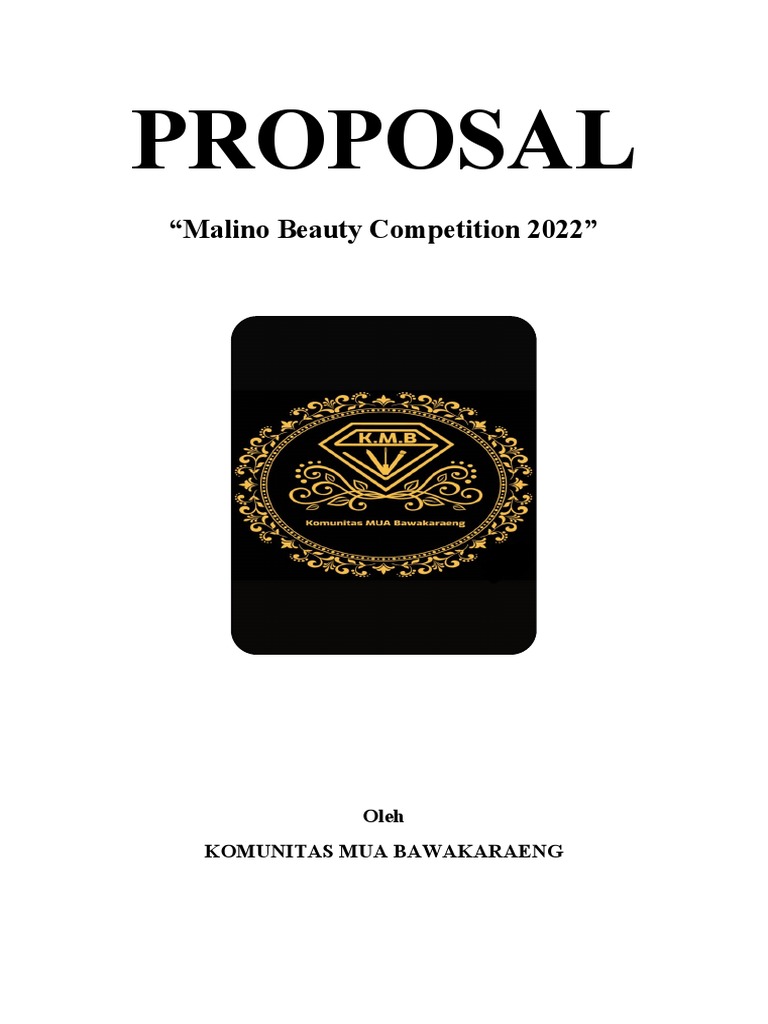 Proposal KMB (Komunitas MUA Bawakaraeng) | PDF