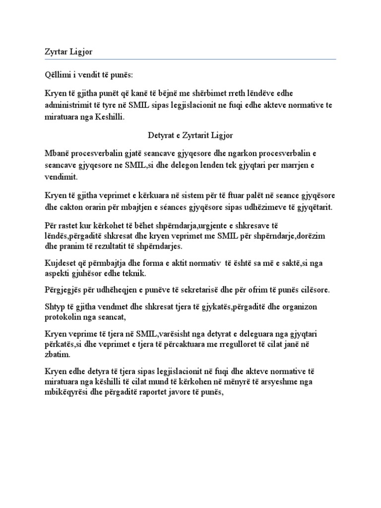 Zyrtar Ligjor | PDF