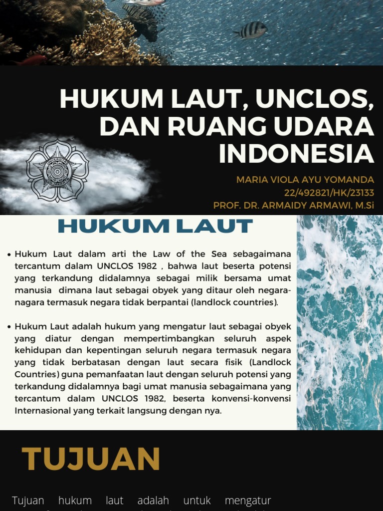 Hukum Laut Indonesia, UNCLOS Dan Ruang Udara PDF | PDF