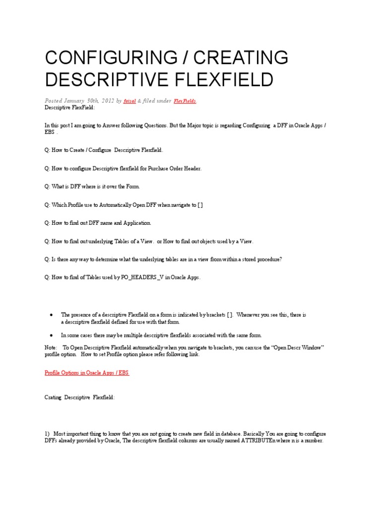 DFF Details Steps | PDF | Table (Database) | Information