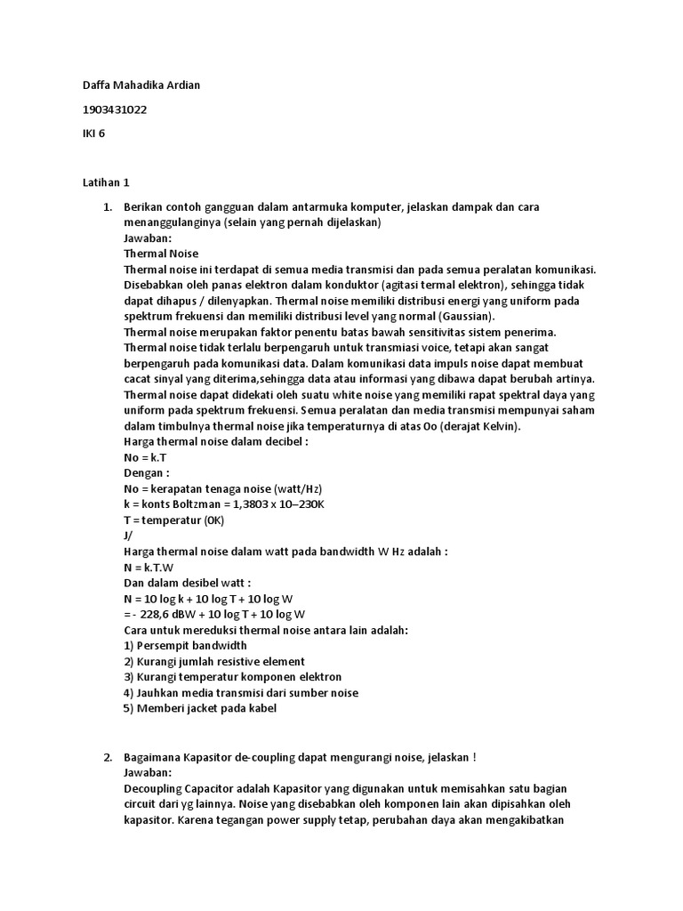 06 Daffa Mahadika Ardian - Latihan 1 PDF | PDF