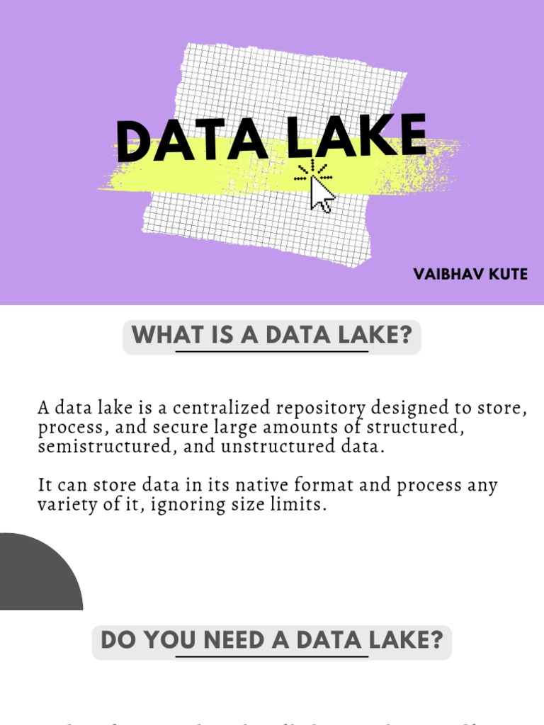 Data Lake: Centralized Big Data Storage | PDF