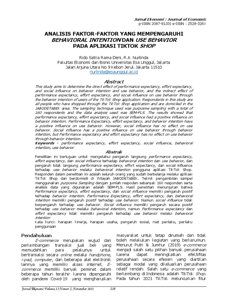 Analisis Faktor Faktor Yang Mempengaruhi PDF | PDF