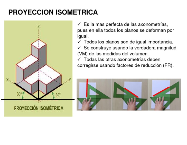 Proyección Isométrica: Definición y Características | PDF