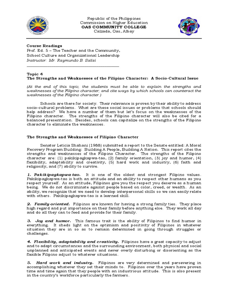 ProfEd 5 Course Reading 4 PDF | PDF