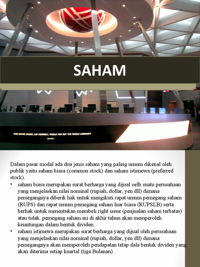 Saham | PDF