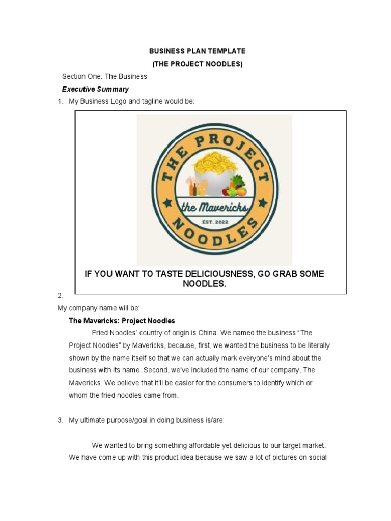 Business Plan Group 5 | PDF