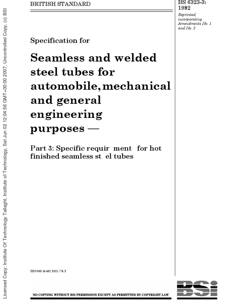 BS 6323 | PDF
