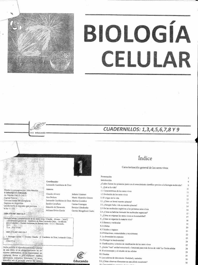 Cuadernillos Biologia CBC PDF | PDF