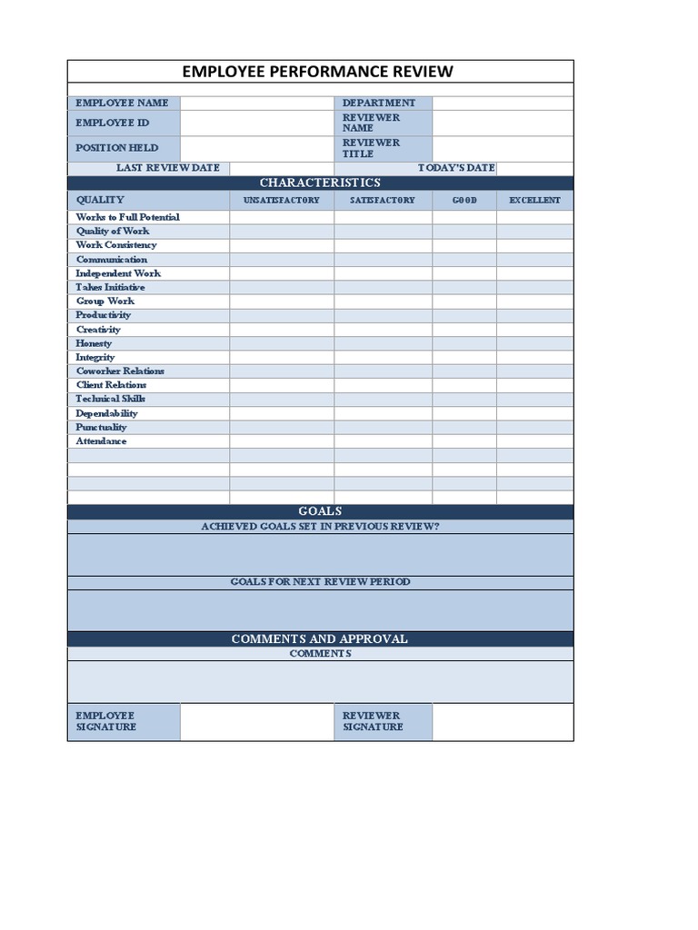 Employee Performance Tracker Pdf