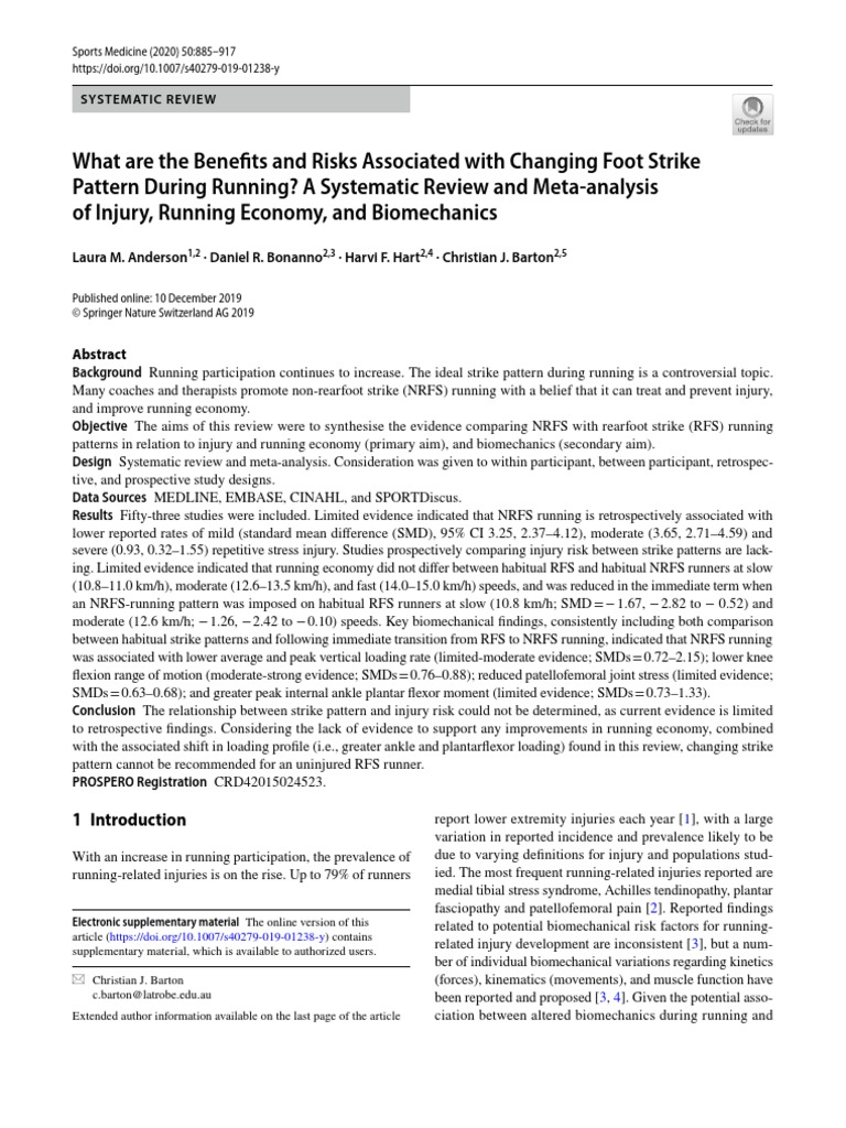 What Are The Benefits and Risks Associated With Changing Foot Strike ... What Are The Benefits and Risks Associated With Changing Foot Strike ...