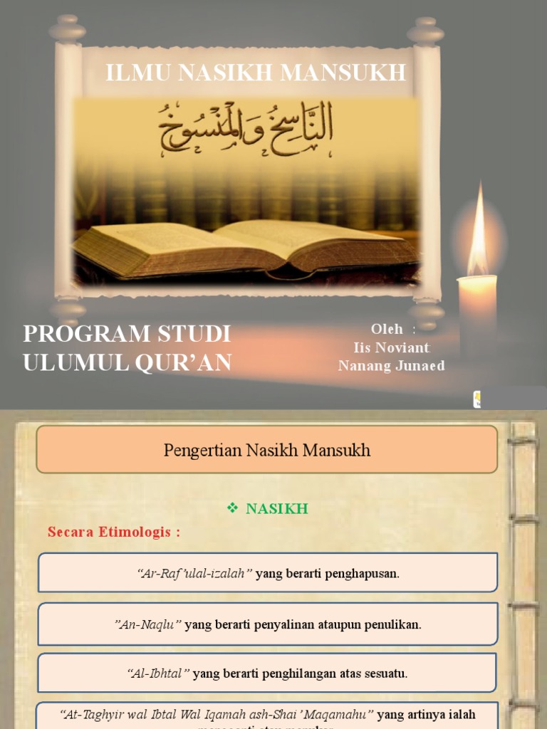 Ilmu Nasikh Mansukh | PDF