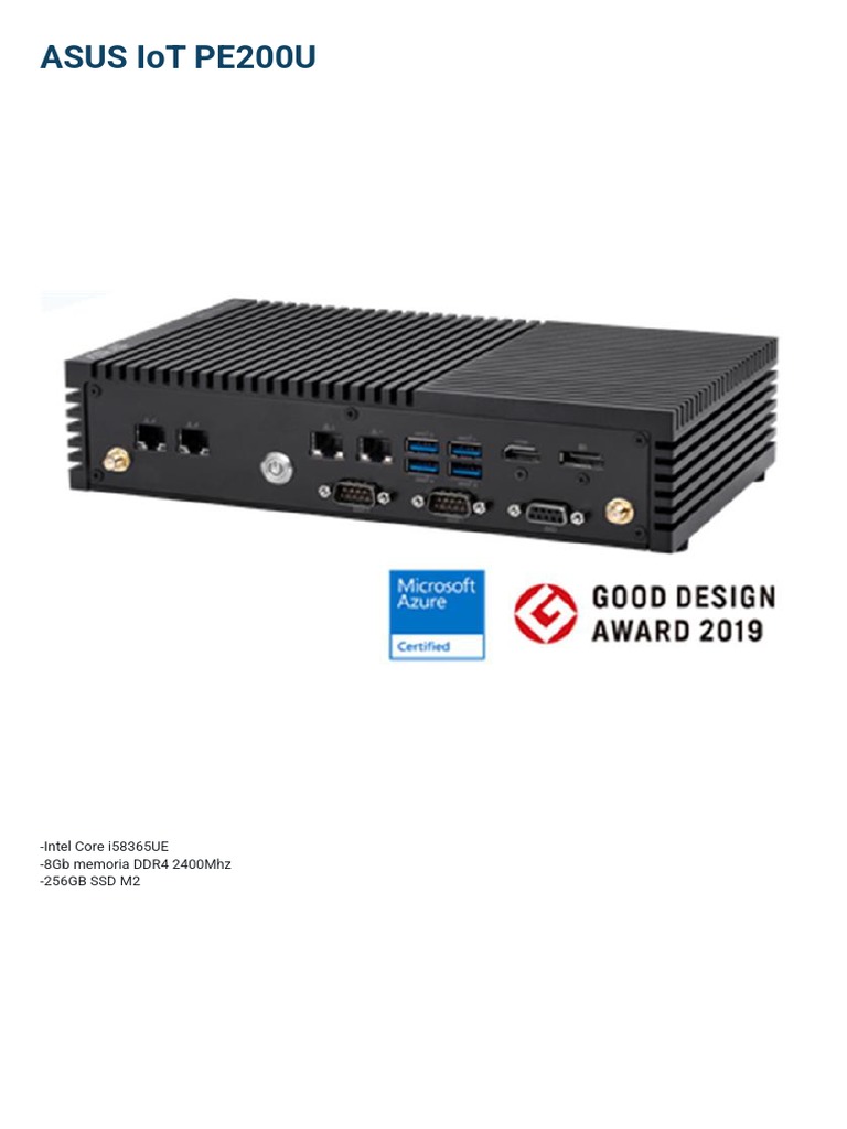 Datasheet - ASUS IoT PE200U.pdf | PDF | Bios | Computer Science