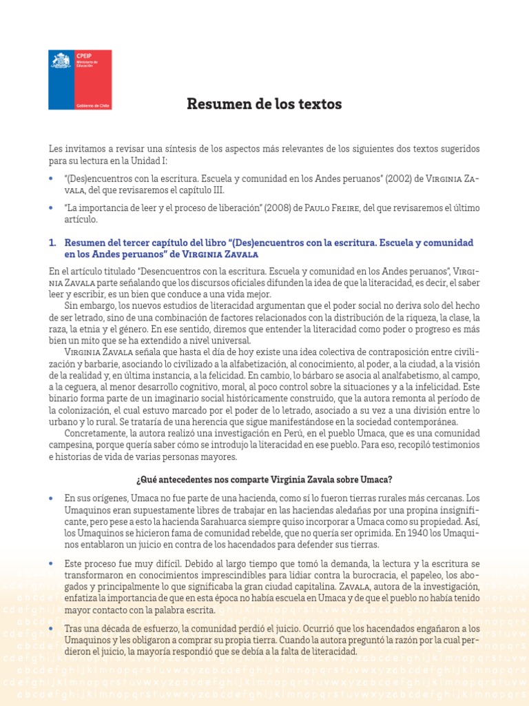 Resumen de Los Textos PDF | PDF