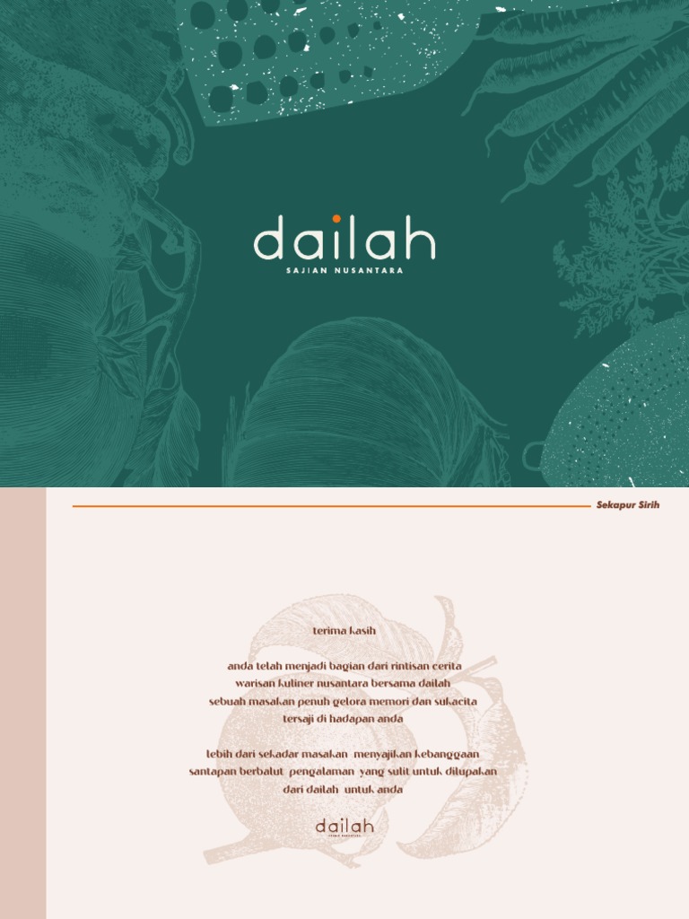 Menu Dailah PDF | PDF