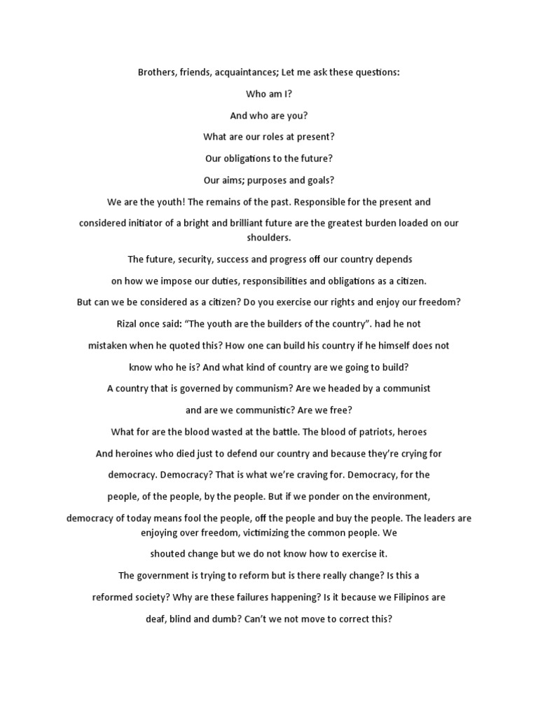 English Oration | PDF