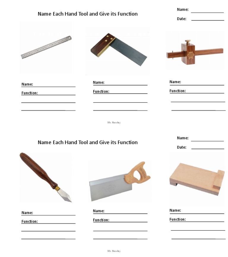 Lesson 3 Recap Activity First Year Wood Technology | PDF