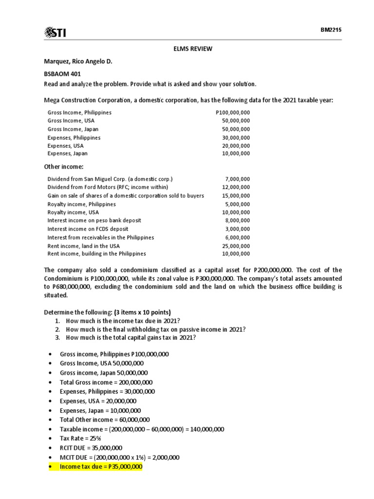 07 eLMS Review 1 - ARG | PDF