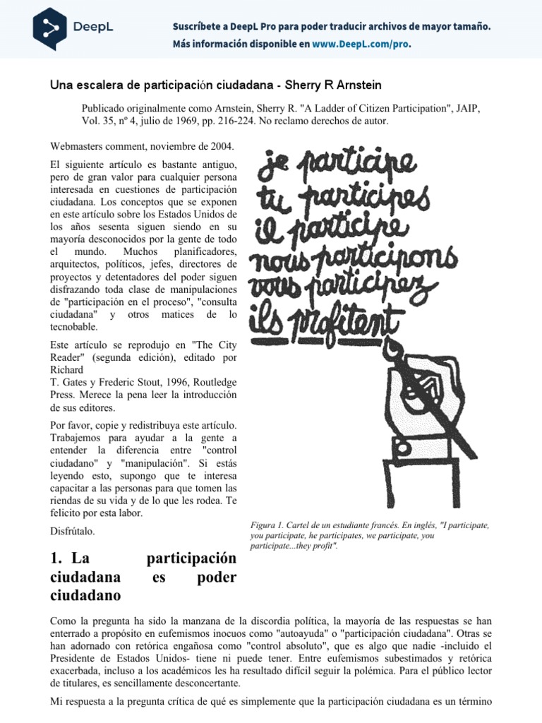 Ladder-Of-Citizen-Participation - en Arnstein Es PDF | PDF ... Ladder-Of-Citizen-Participation - en Arnstein Es PDF | PDF ...