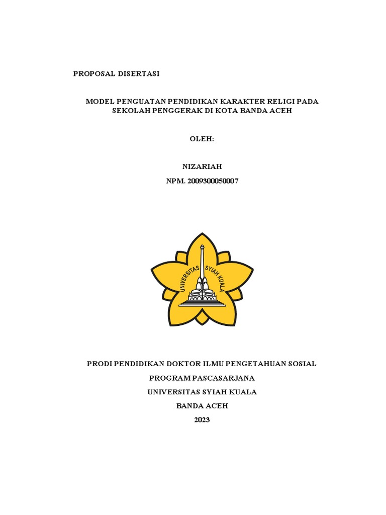 Revisi Proposal Disertasi - 10 April 2023 | PDF