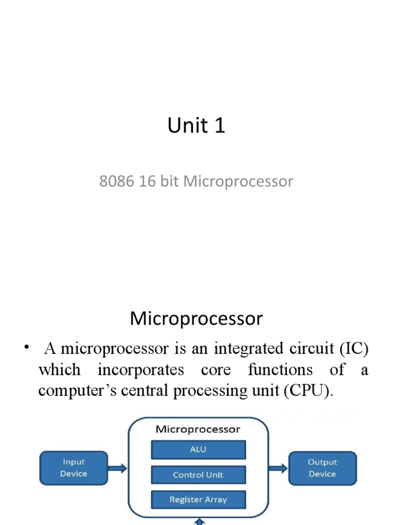 Overview of 8086 Microprocessor Features | PDF