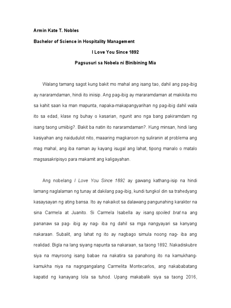 I Love You Since 1892 | PDF