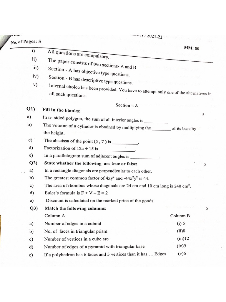 Class 8 Maths PDF | PDF