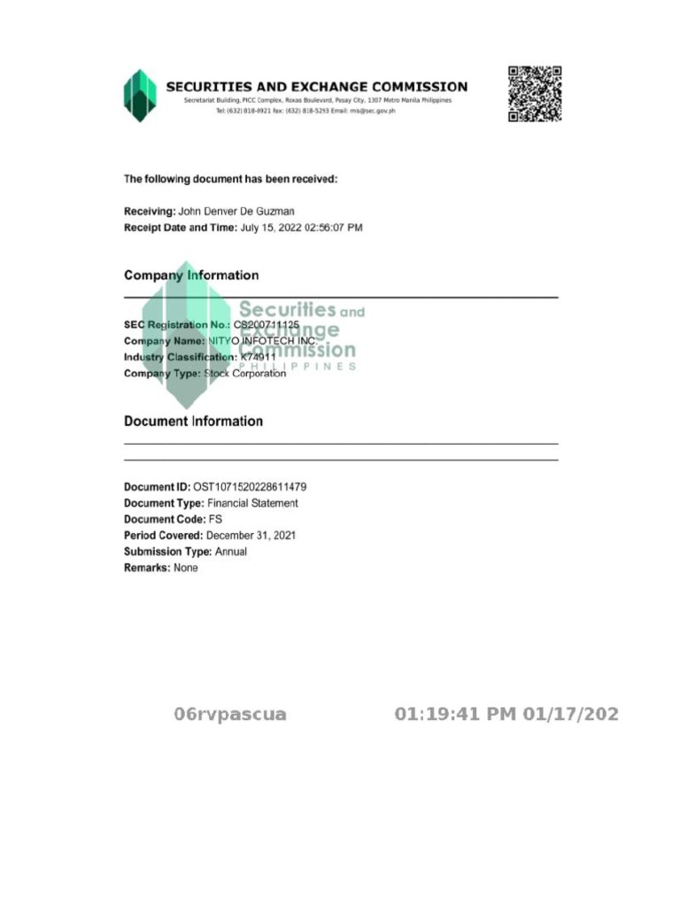 Nityo Infotech fs2021 | PDF