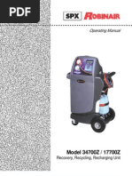 Robinair 17700 34700 Operation Manual | Air Conditioning | Valve