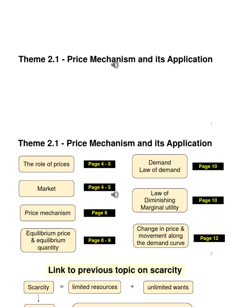 Price Mechanism and Its Function PDF | PDF