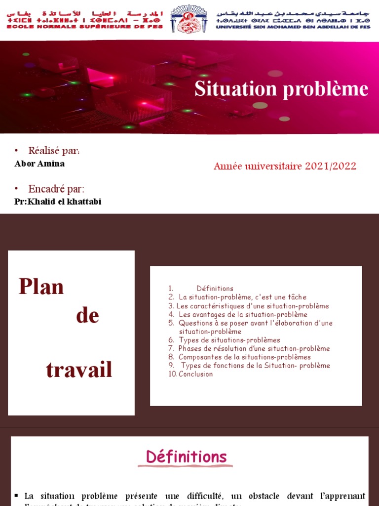 Caractéristiques et Types de Situations-Problèmes | PDF