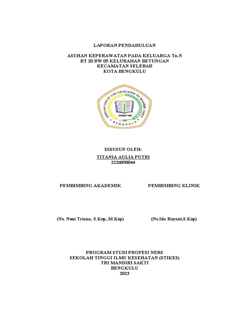 Laporan LP Dan LK Dan Supervisi KLG 1 Titania | PDF