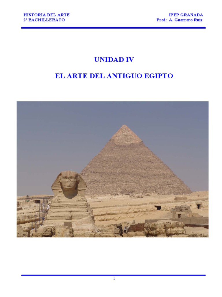 Arte del Antiguo Egipto: Fundamentos y Estilos | PDF