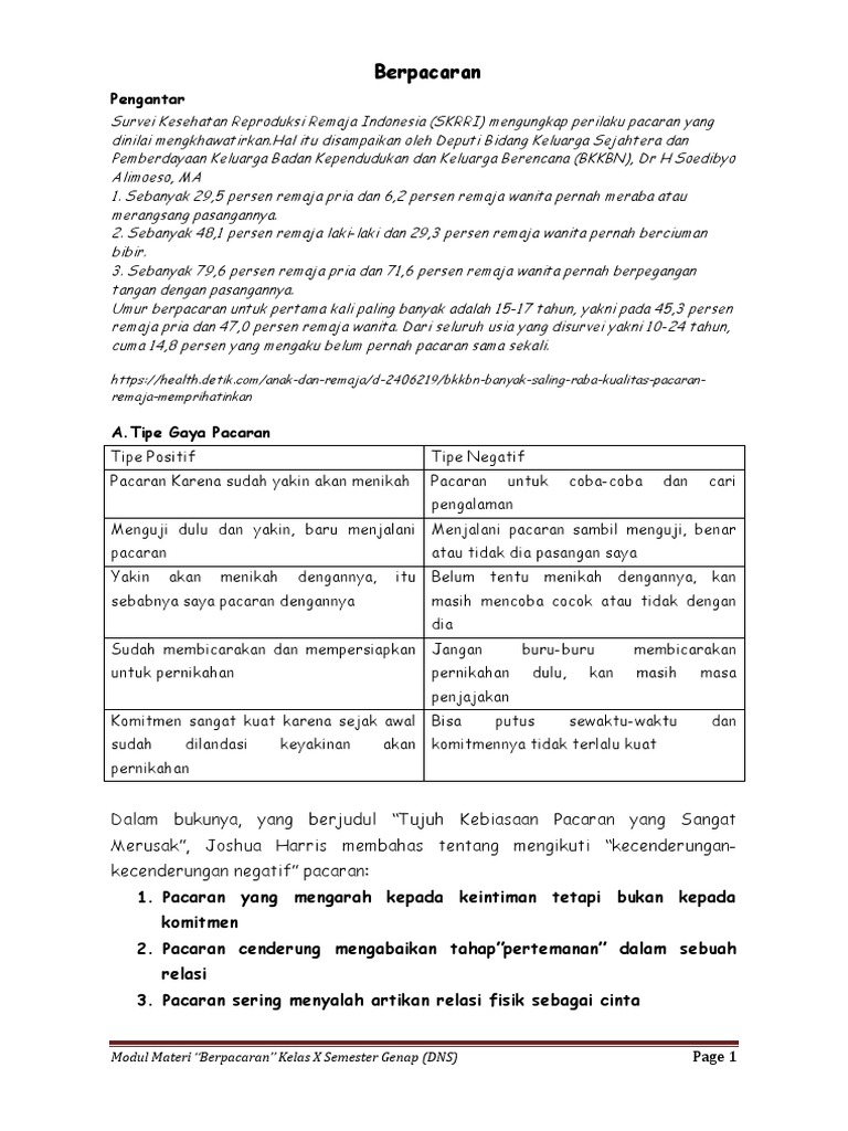 Berpacaran PDF | PDF | Kesehatan Holistik