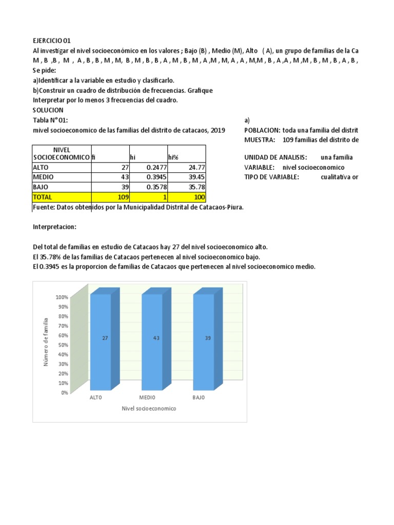 s3 - Practica en Excel Tablas de Frecuencias | PDF
