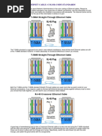 rj45 Color Coding | PDF | Electrical Connector | Electrical Components