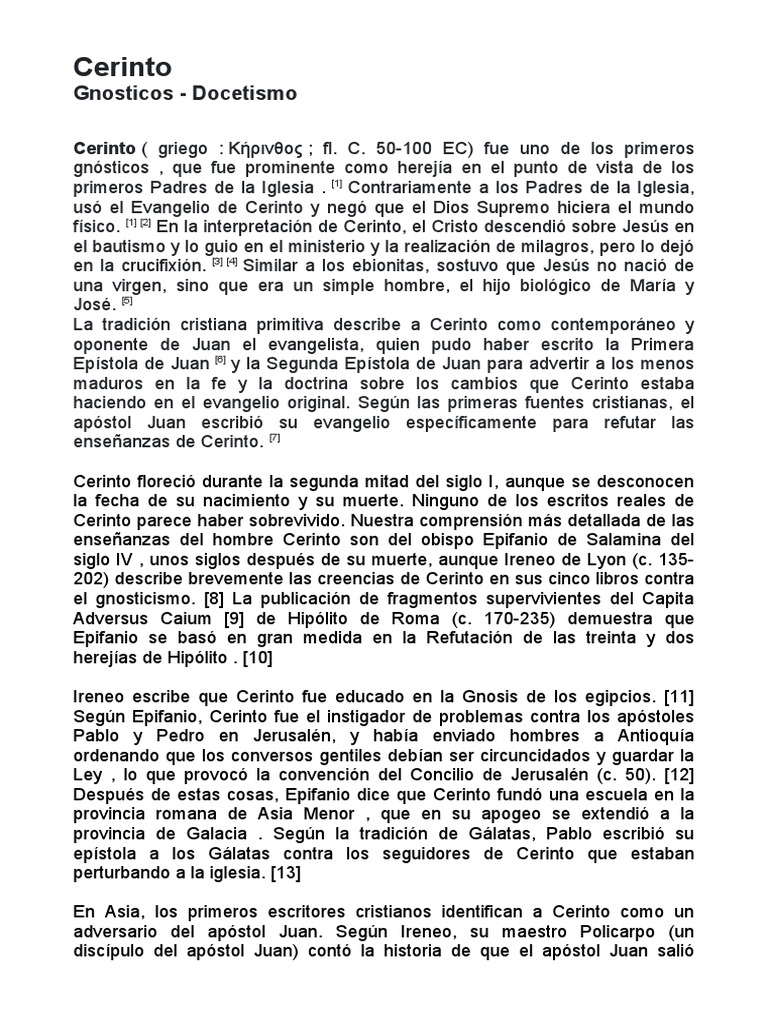 Gnostisismo y Docetismo | PDF