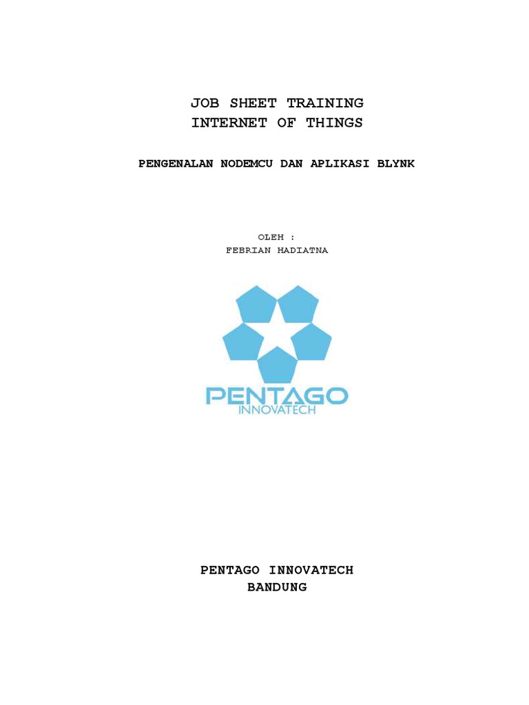 Job Sheet IoT PDF | PDF