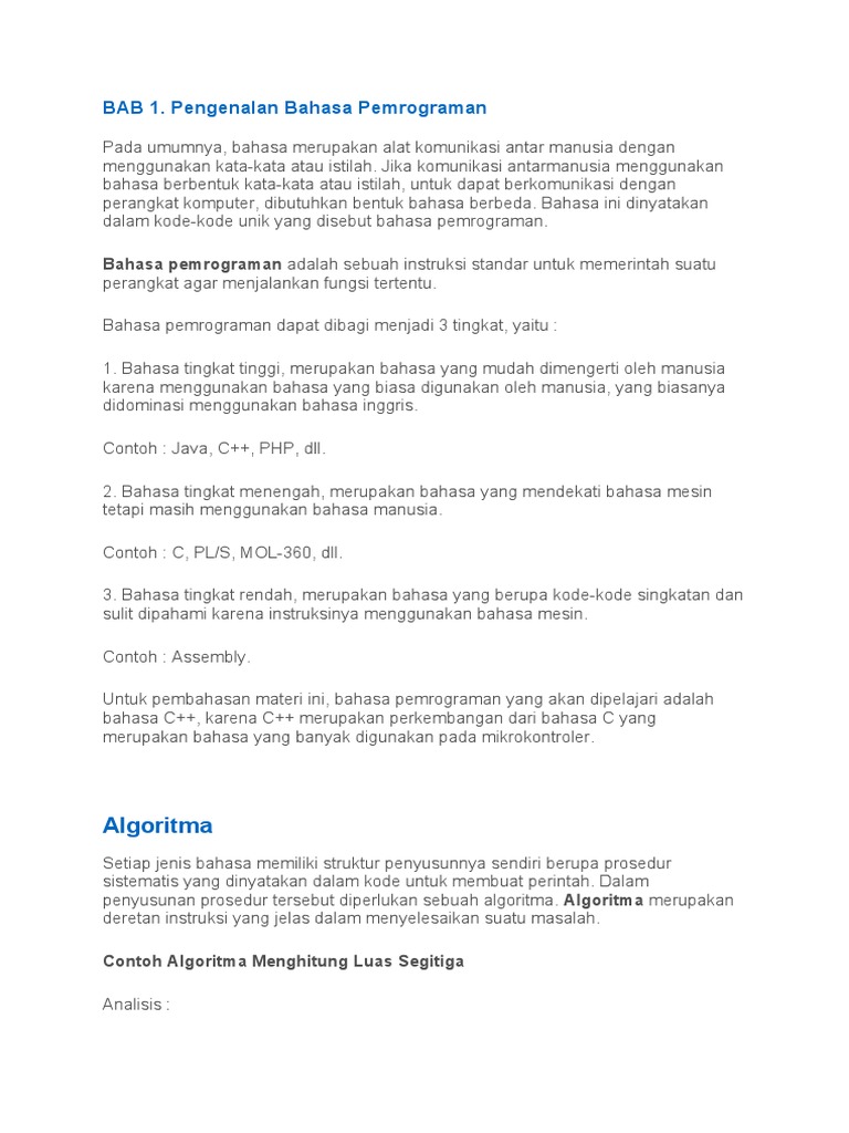 07 Algoritma Dan Pemrograman | PDF