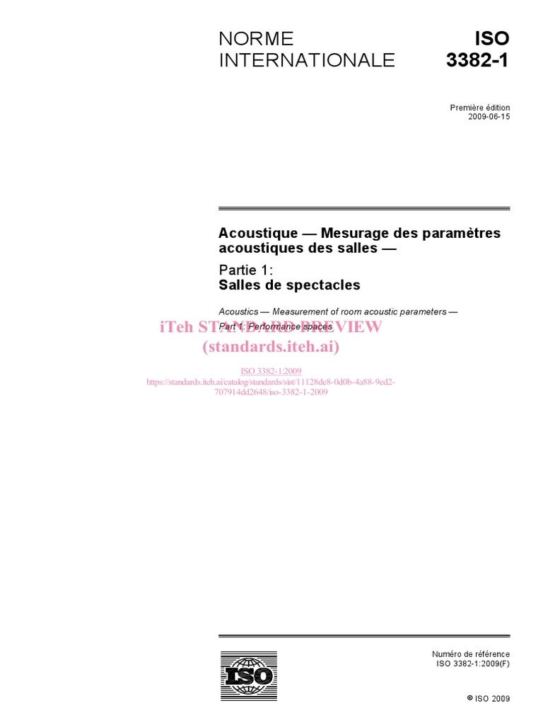 Iso 3382 1 2009 | PDF