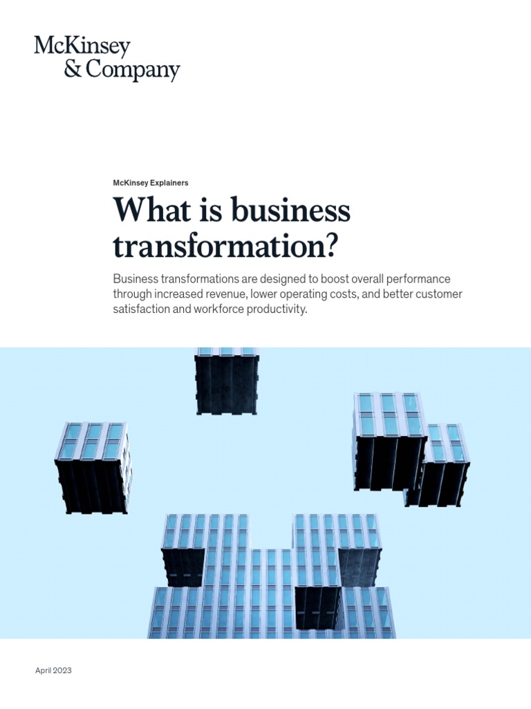 What Is Business Transformation - Final PDF | PDF
