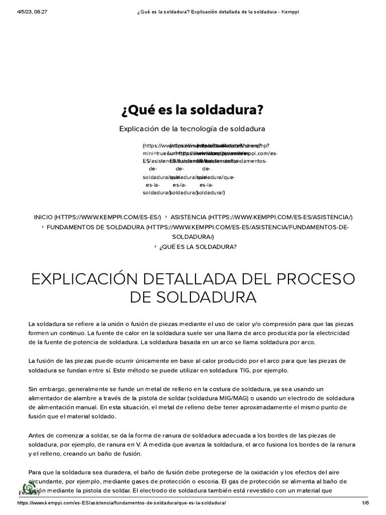 ¿Qué Es La Soldadura - Explicación Detallada de La Soldadura - Kemppi ... ¿Qué Es La Soldadura - Explicación Detallada de La Soldadura - Kemppi ...